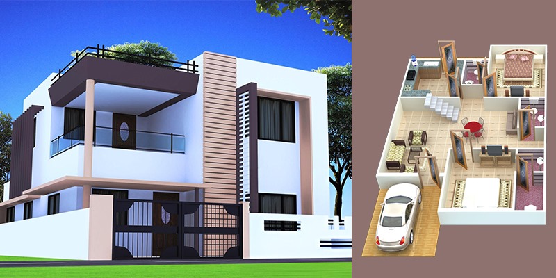 Low Cost House Plans| GK home construction