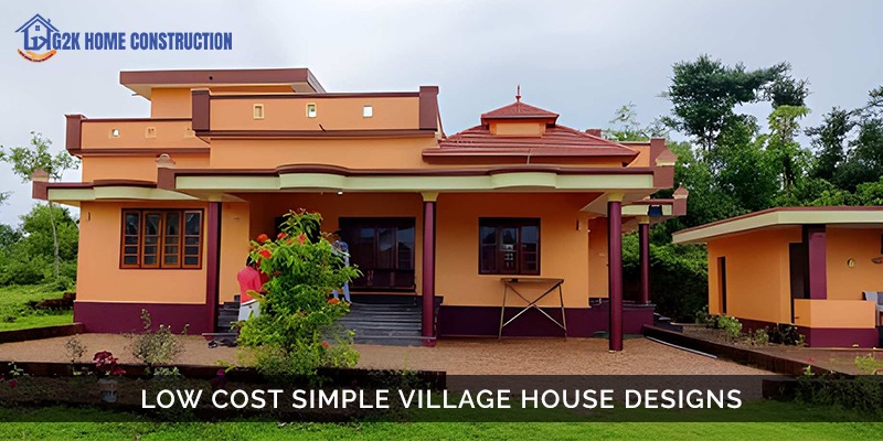 Low Cost Simple Village House Designs | GK home construction